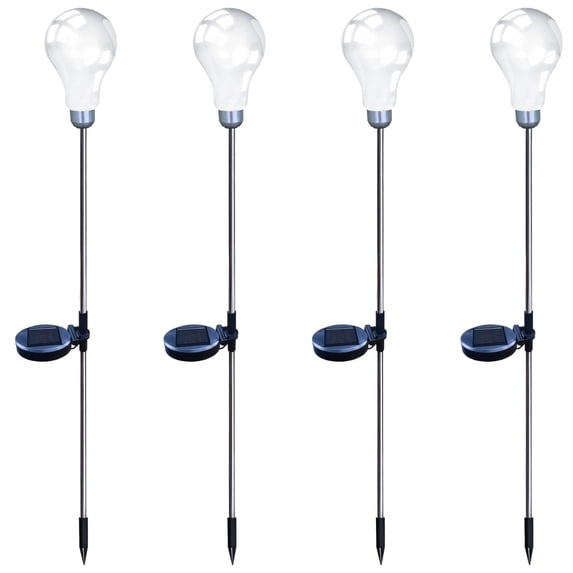 4 PCS Solar Flower Lights Outdoor, 2.5W Solar Globe Lights with Stake ...