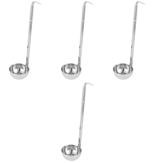4 PCS Spoon with Hook Flatware Candy Dispenser Stainless Steel Soup ...