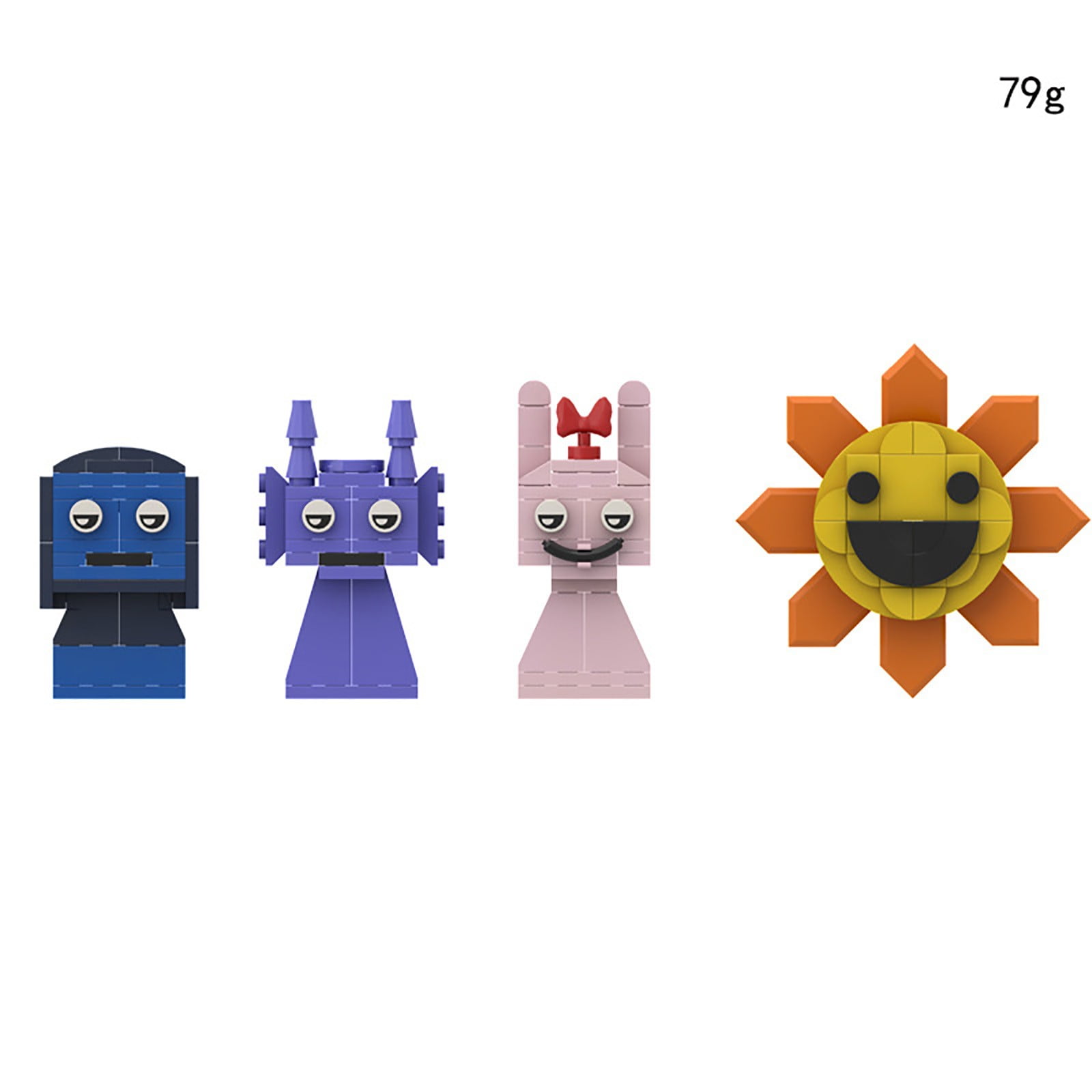 4 PCS Sprunki Game Building Blocks Set, Sprunki Character Model ...