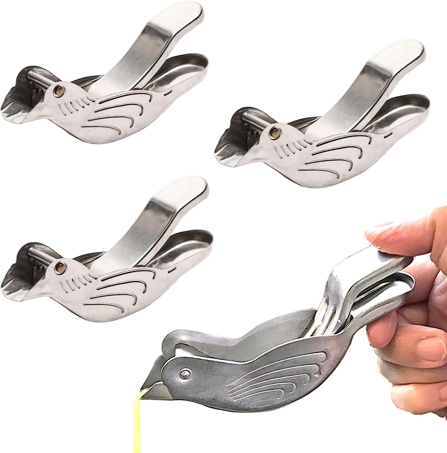 4 PCS Stainless Steel Lemon Juicer Squeezer Manual Lemon Slice Juicer ...