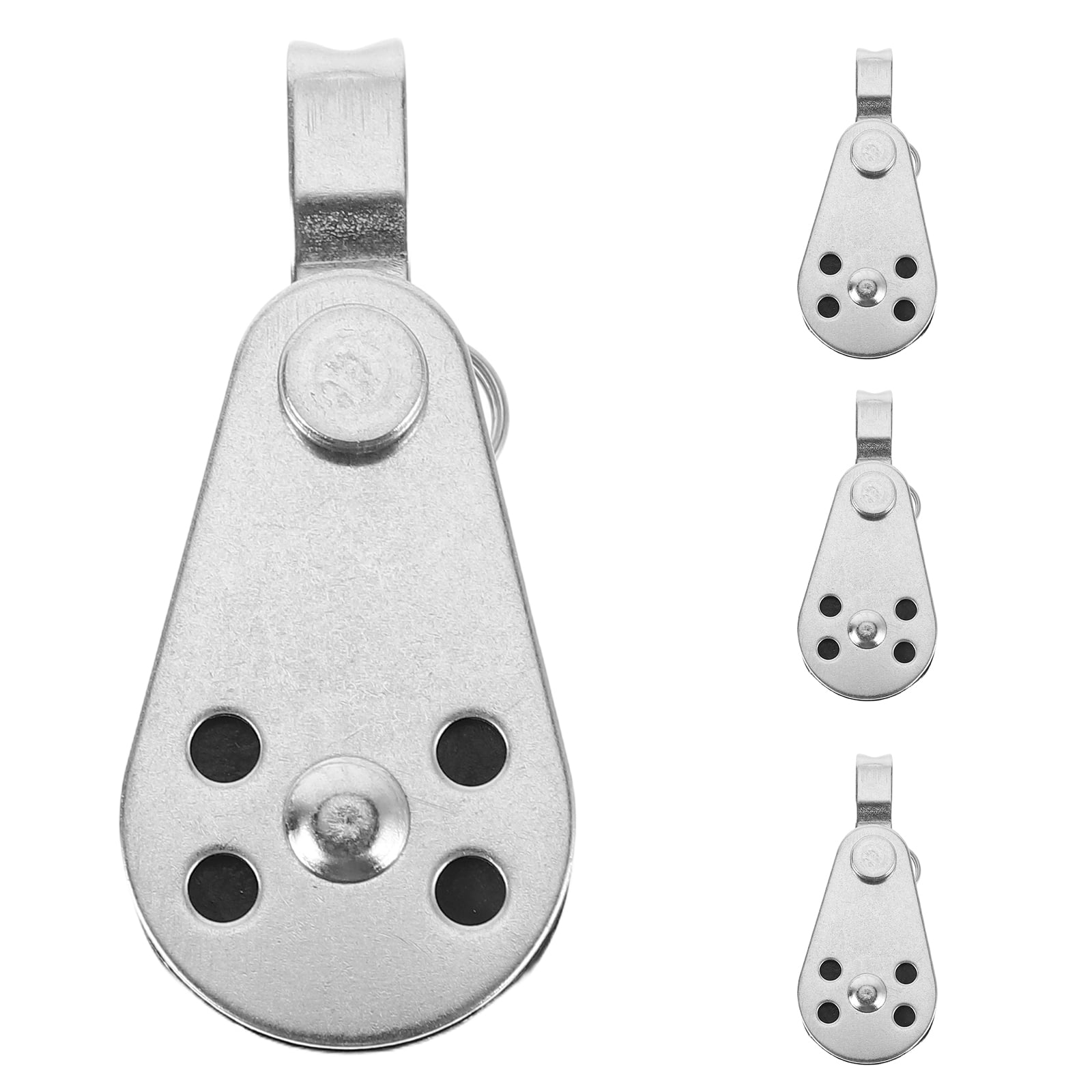 4 PCS Stainless Steel Marine Pulley Kayaks Pulley Blocks Kit Stainless ...