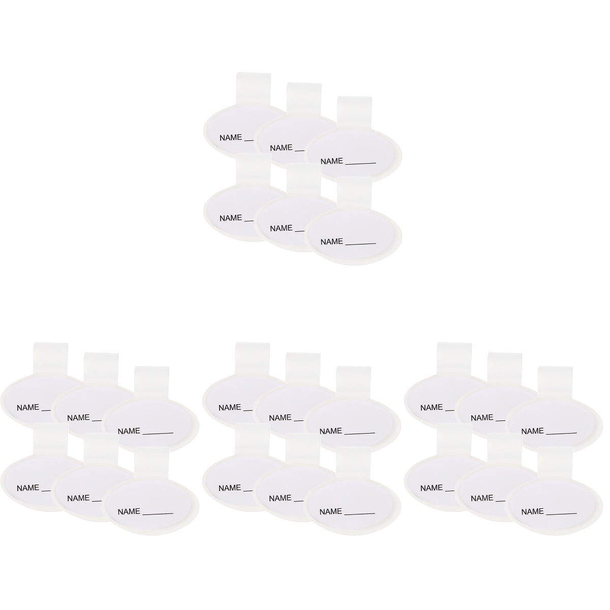 4 PCS Stethoscope Name Tag Clip on Labels Retractable Card Holder ...
