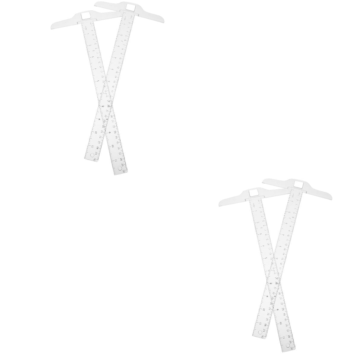4 PCS T Shape Ruler Double Scale Drafting Square Tool T-square ...