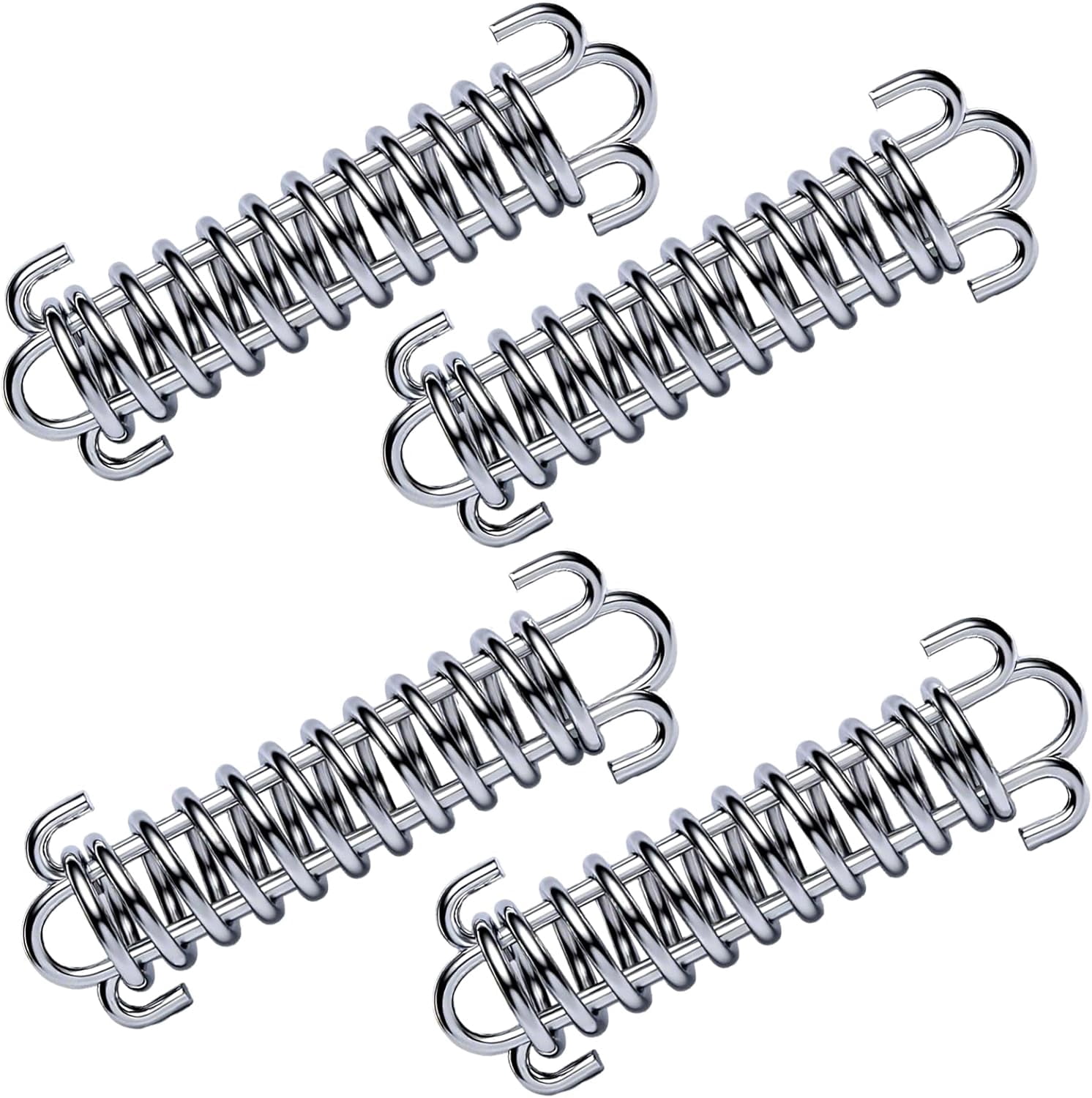 4 PCS Tent Windproof Fixing Buckle Shock Absorbing Spring, Carbon Steel ...