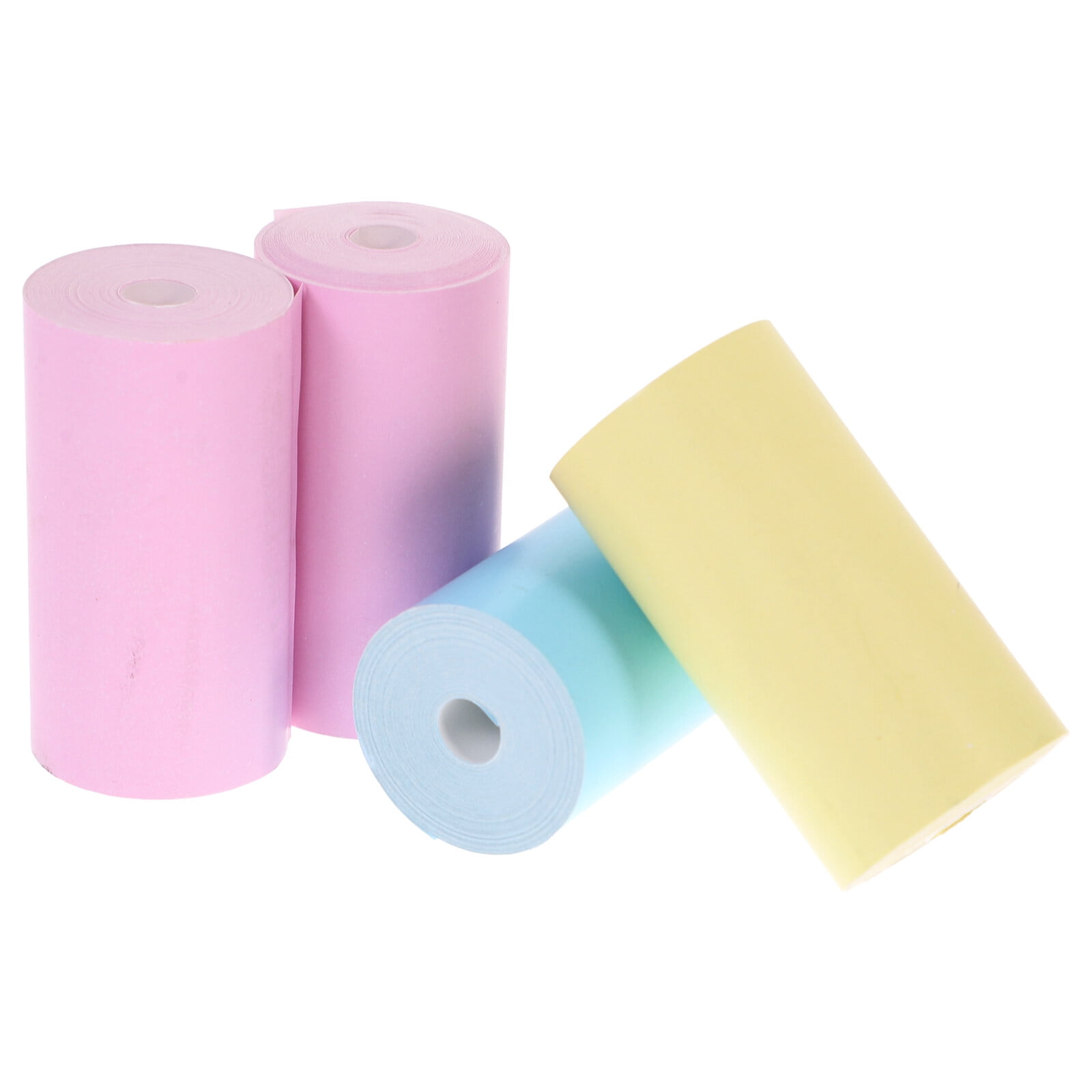 4 PCS Thermal Paper Sticker Printing Colorful Colored Printer Receipt ...
