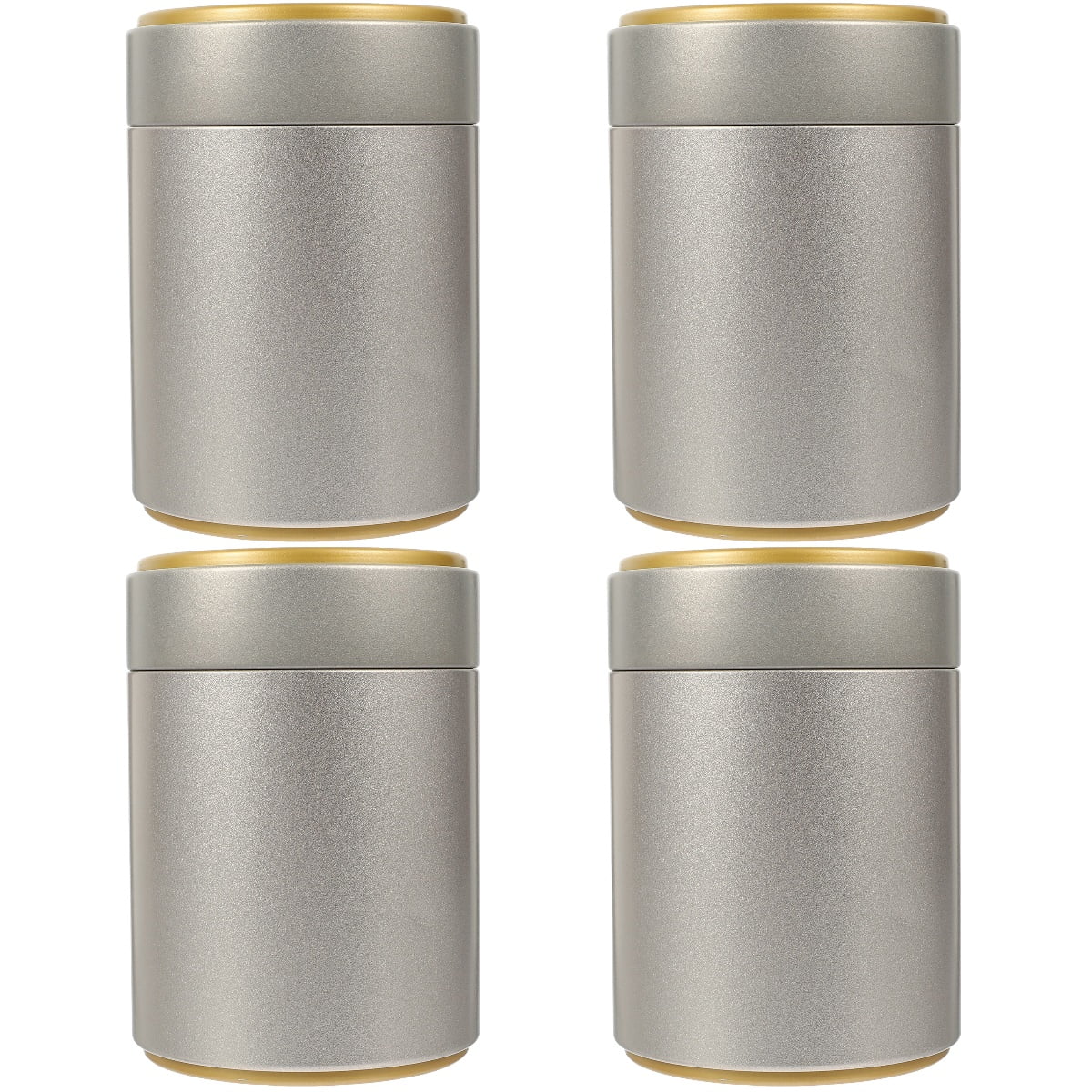 4 PCS Tinplate Tea Cereal Container Multipurpose Tea Jar Tea Storage ...