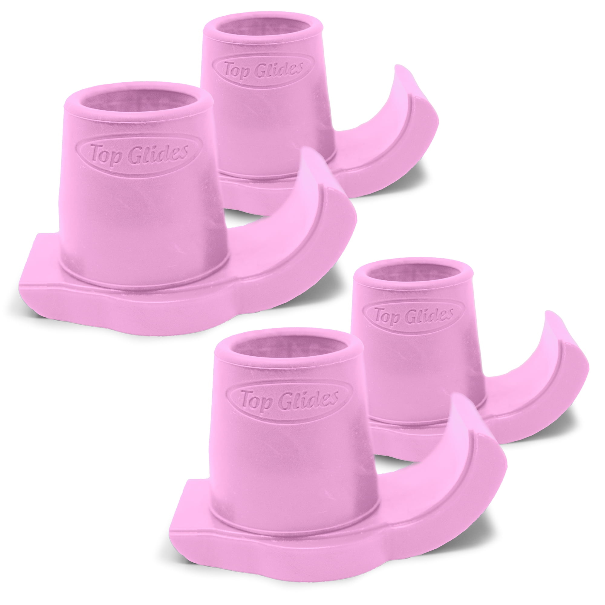 4 PCS Top Glides DuraSki Heavy Duty Walker Glide Skis - 2 Pairs (Pink ...