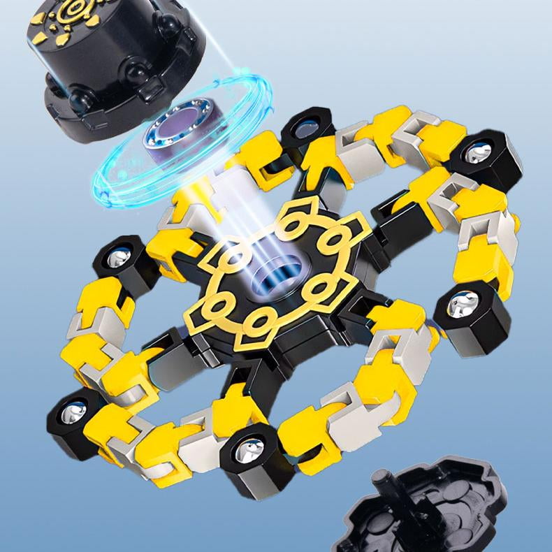 4 PCS Transformable Fidget Spinners - Fun Sensory Robot Spinners ...