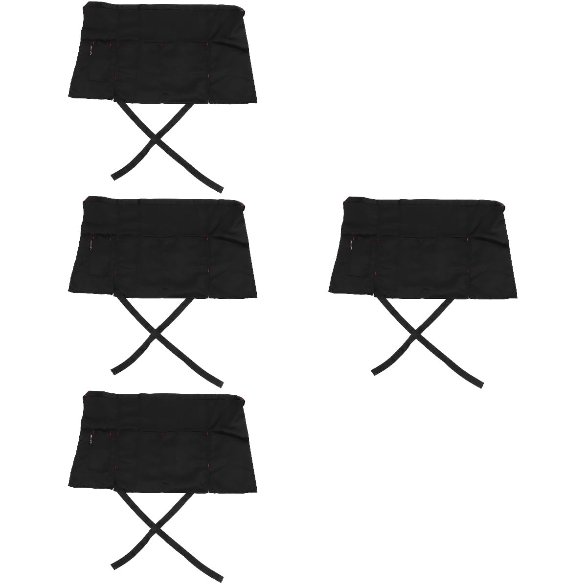4 PCS Two Pocket Short Waist Apron for Women Mobile Phone Stand Cell ...