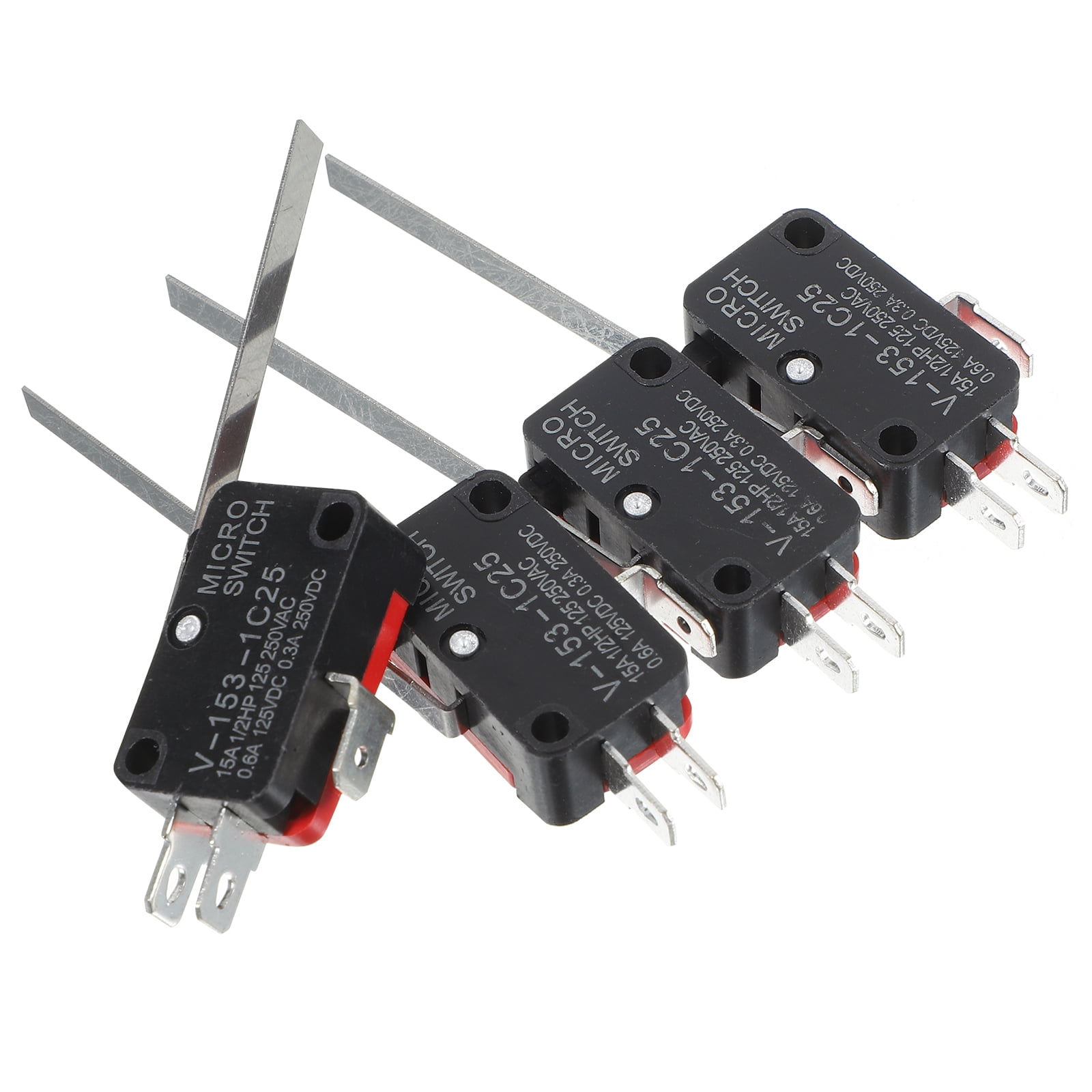 4 PCS Waterproof Momentary Push Button 2 Long Hinge Lever Micro Switch - Walmart.com