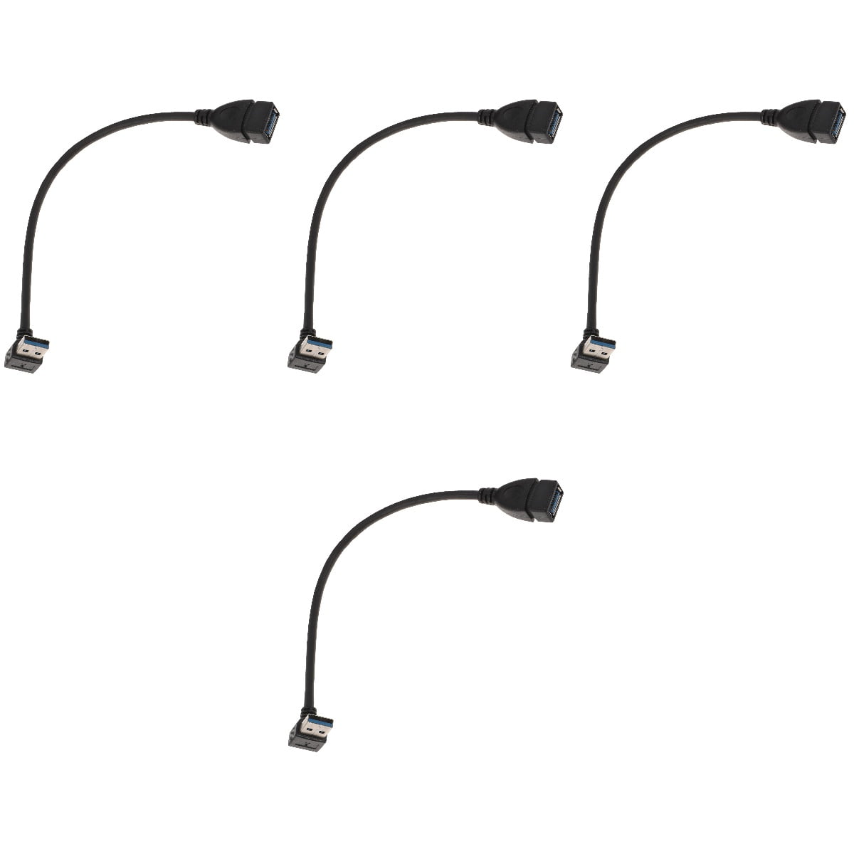 4 PCS USB Adapter Extension Cable with Bendable Head Cord - Walmart.com