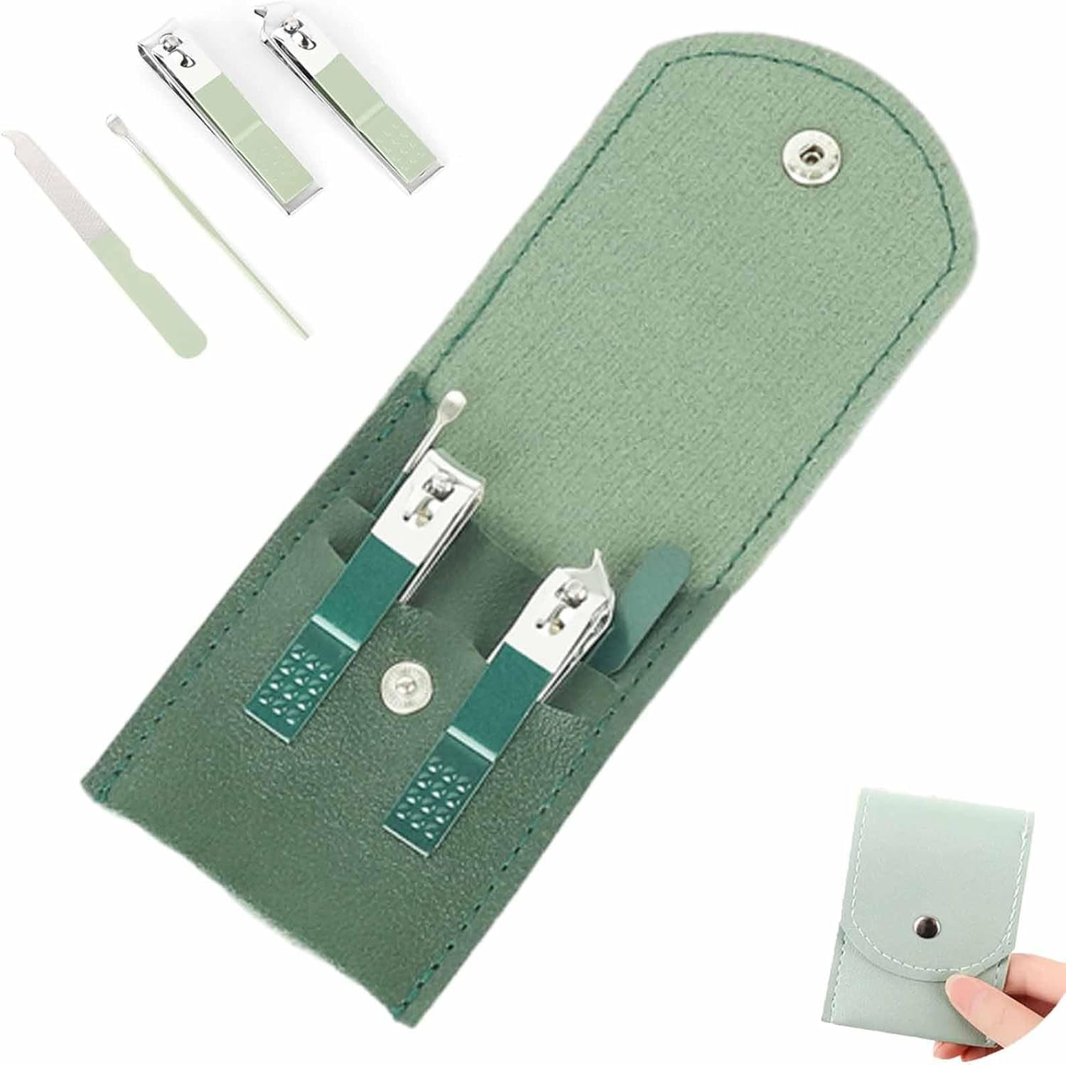 4 PCS Ultra Sharp Nail Clippers, 4 Pieces Manicure Set Nail Clipper Set ...
