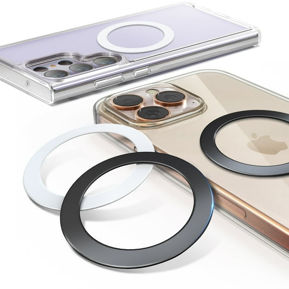 4Pcs Metal Ring for Magsafe Sticker: Ultra-Thin(0.3mm) Mag Safe Adapter ...