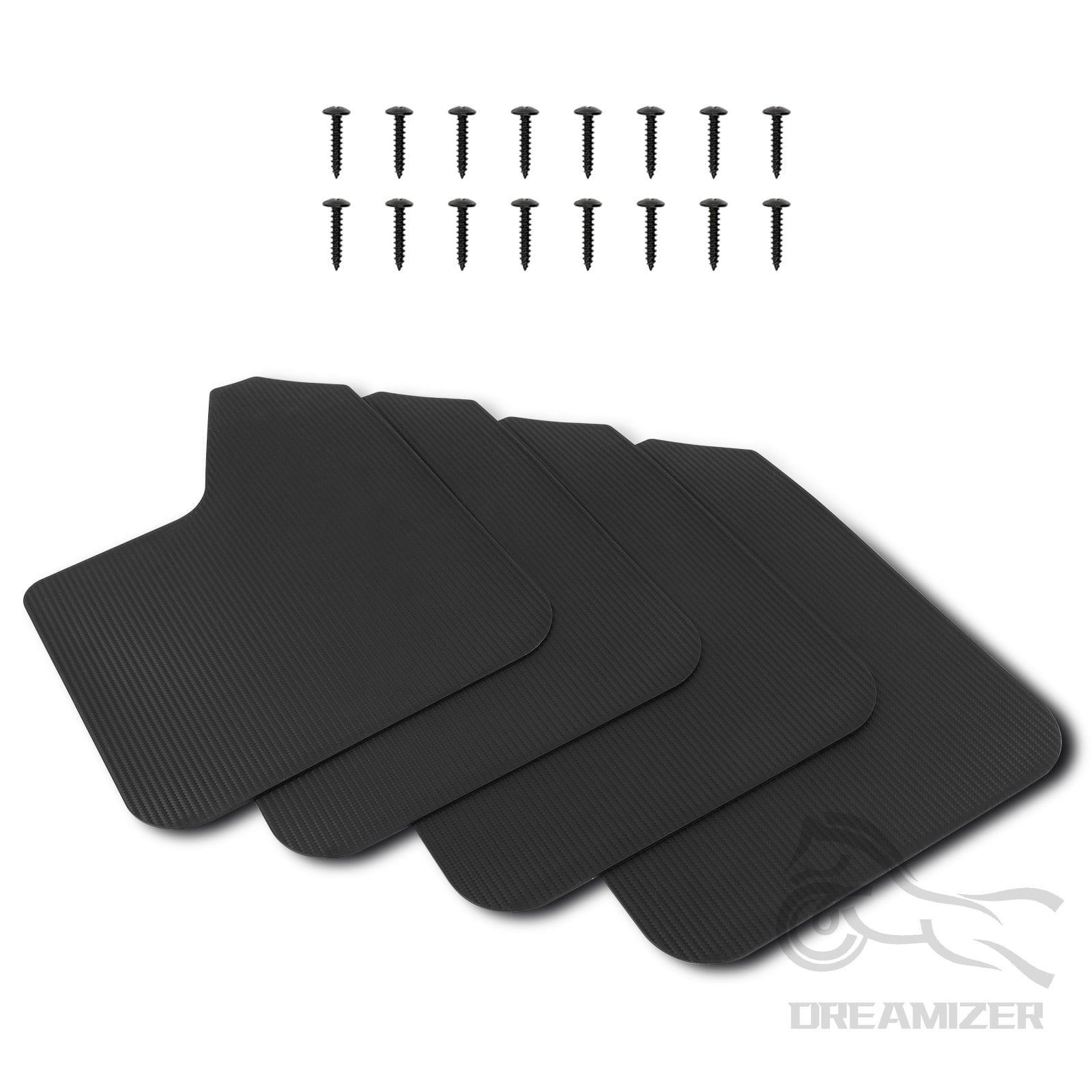 4 PCS Universal Splash Guards Mud Flaps Car Mudguards Fender Cover ...