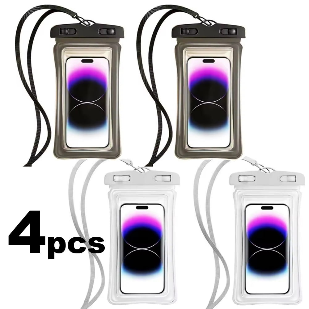 4 PCS Waterproof Phone Pouches – Universal Dry Bag for Smartphones ...