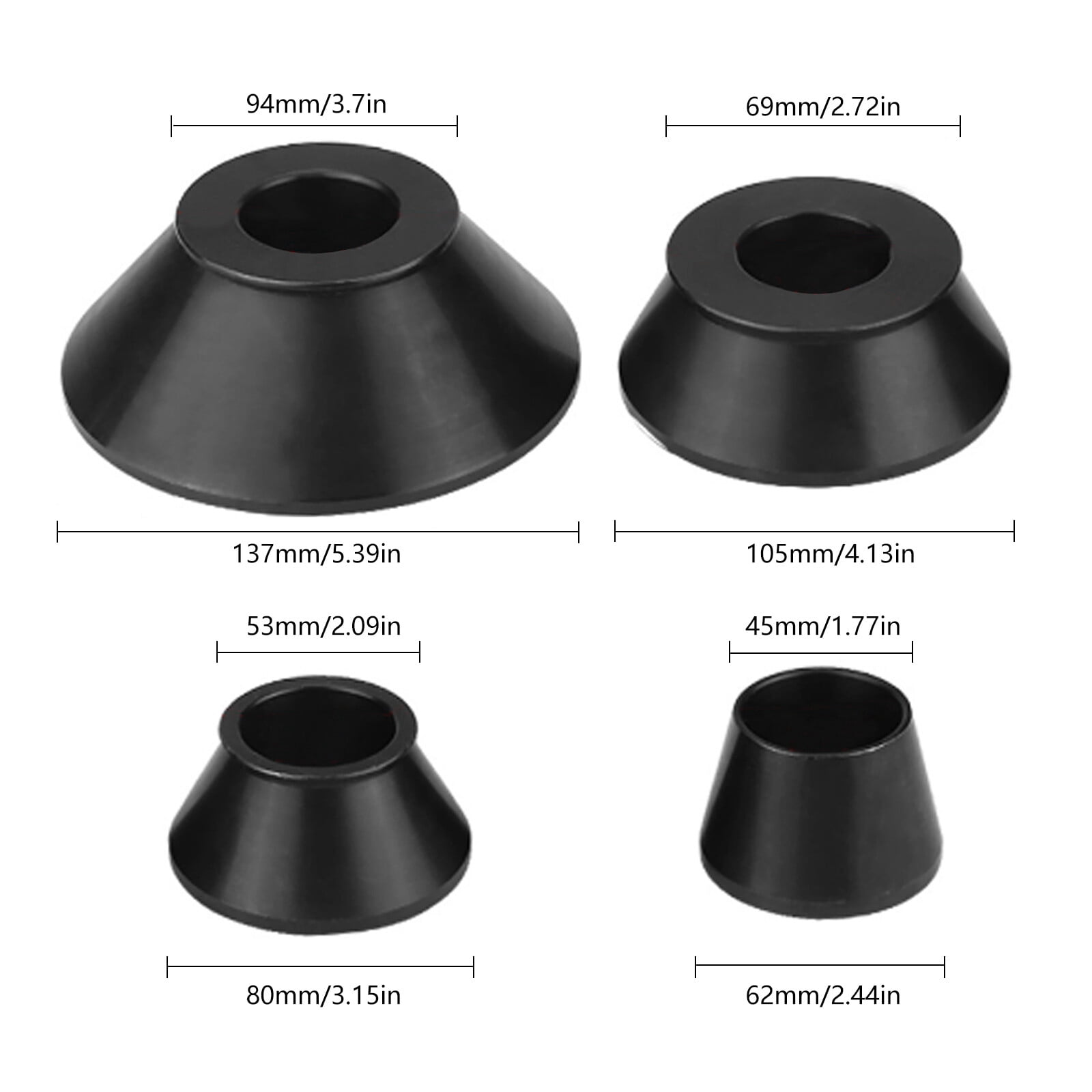 4 PCS Wheel Balancer Cones with 40mm Shaft, Universal Wheel Balancer ...