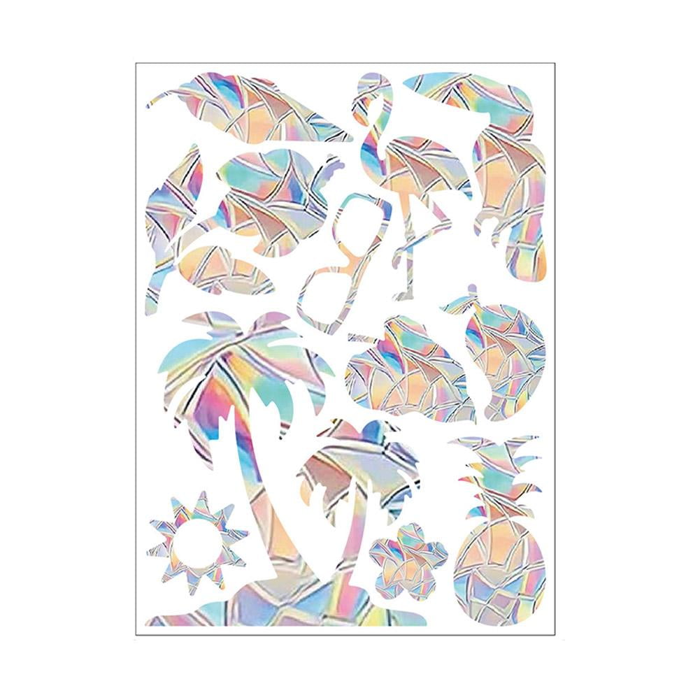 4 PCS Window Decals For Birds Strike See-Through Window Det Clings P2 ...