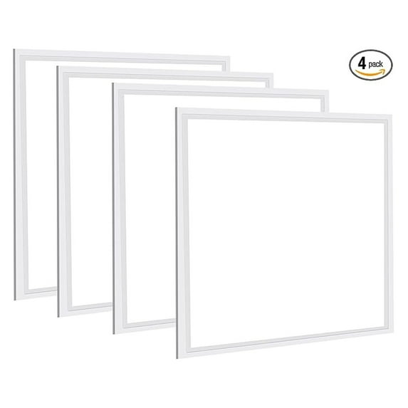 4 PCS of 2X2ft LED Troffer Flat Panel Light,45W with 5800 lumens,5000 ...