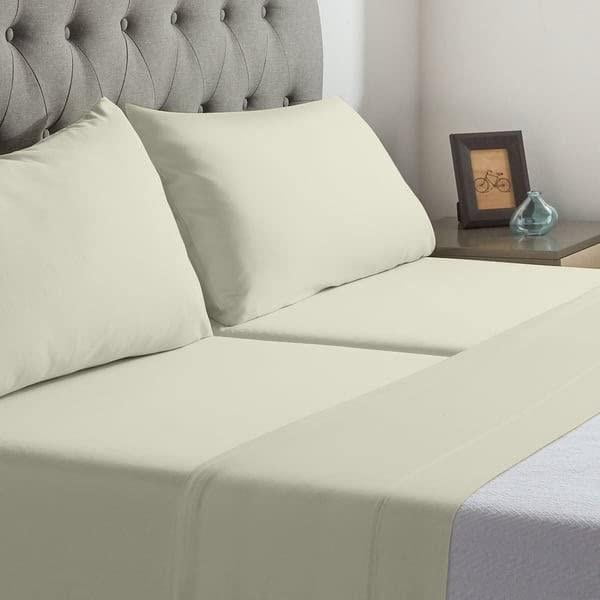 Walmart 4 PCs Soft Elastic King Size Half Split Sheet Sets for ...