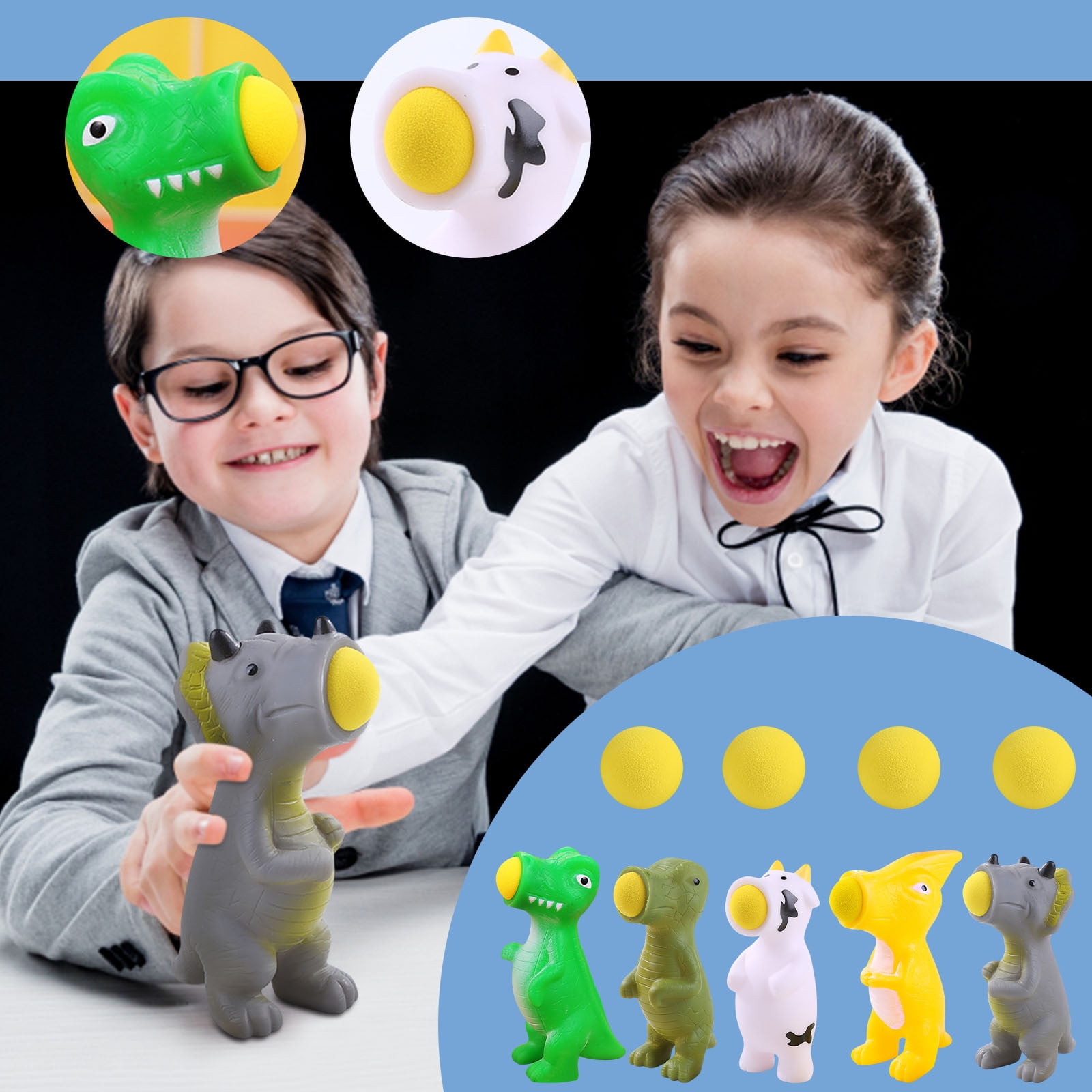 4 PCs Soft Foam Balls,5.5 Inch Foam Balls Included Ball Popper Toy ...