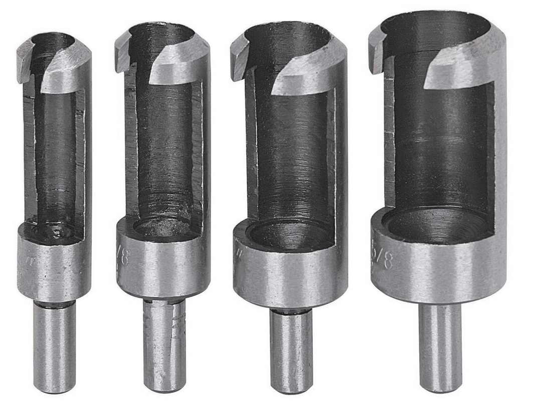 4 PIECE PLUG CUTTER SET 1/4" 3/8" 1/2" 5/8" - Walmart.com