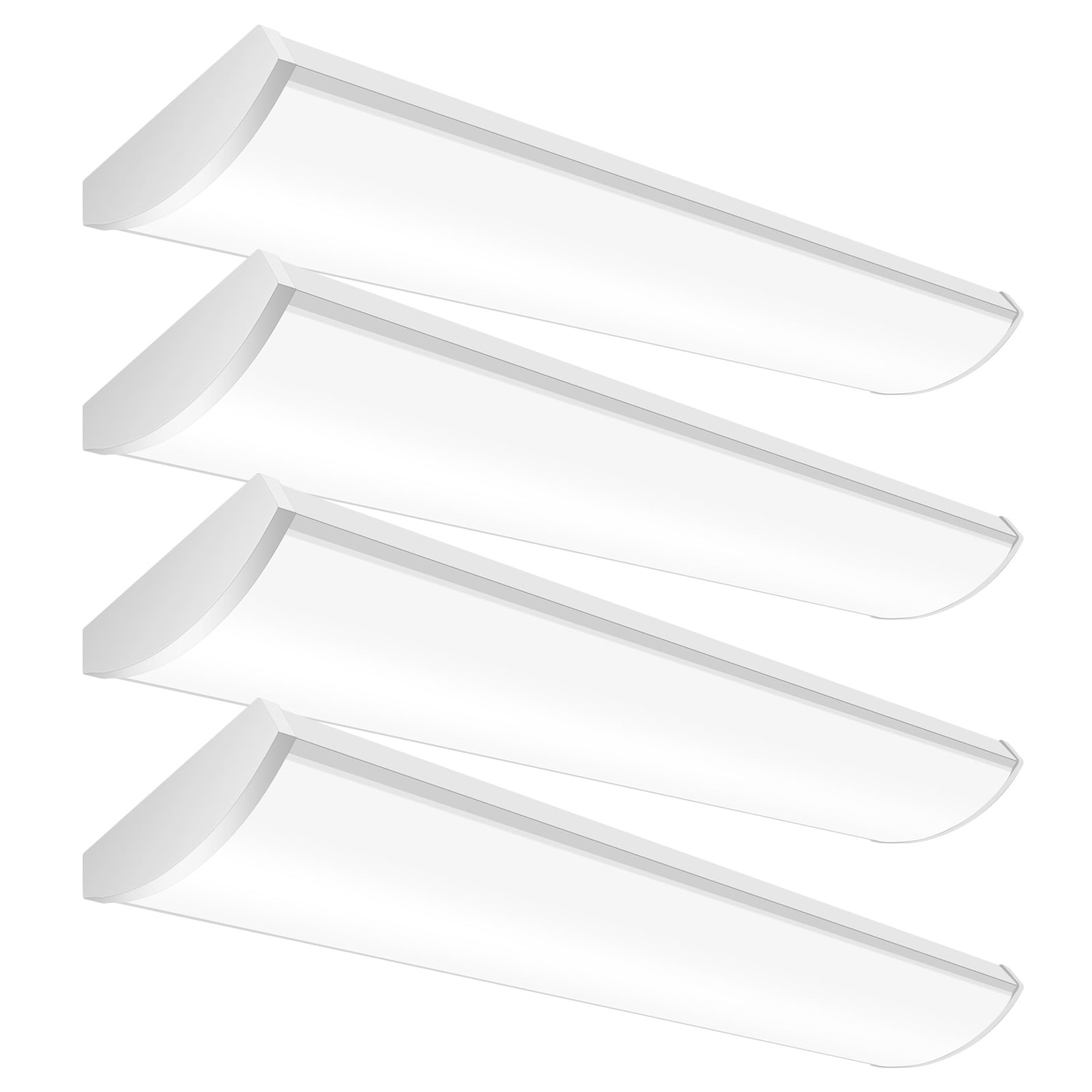 4 PK 4FT LED Wraparound Light,48 inch Garage Lights Ceiling, 54W ...