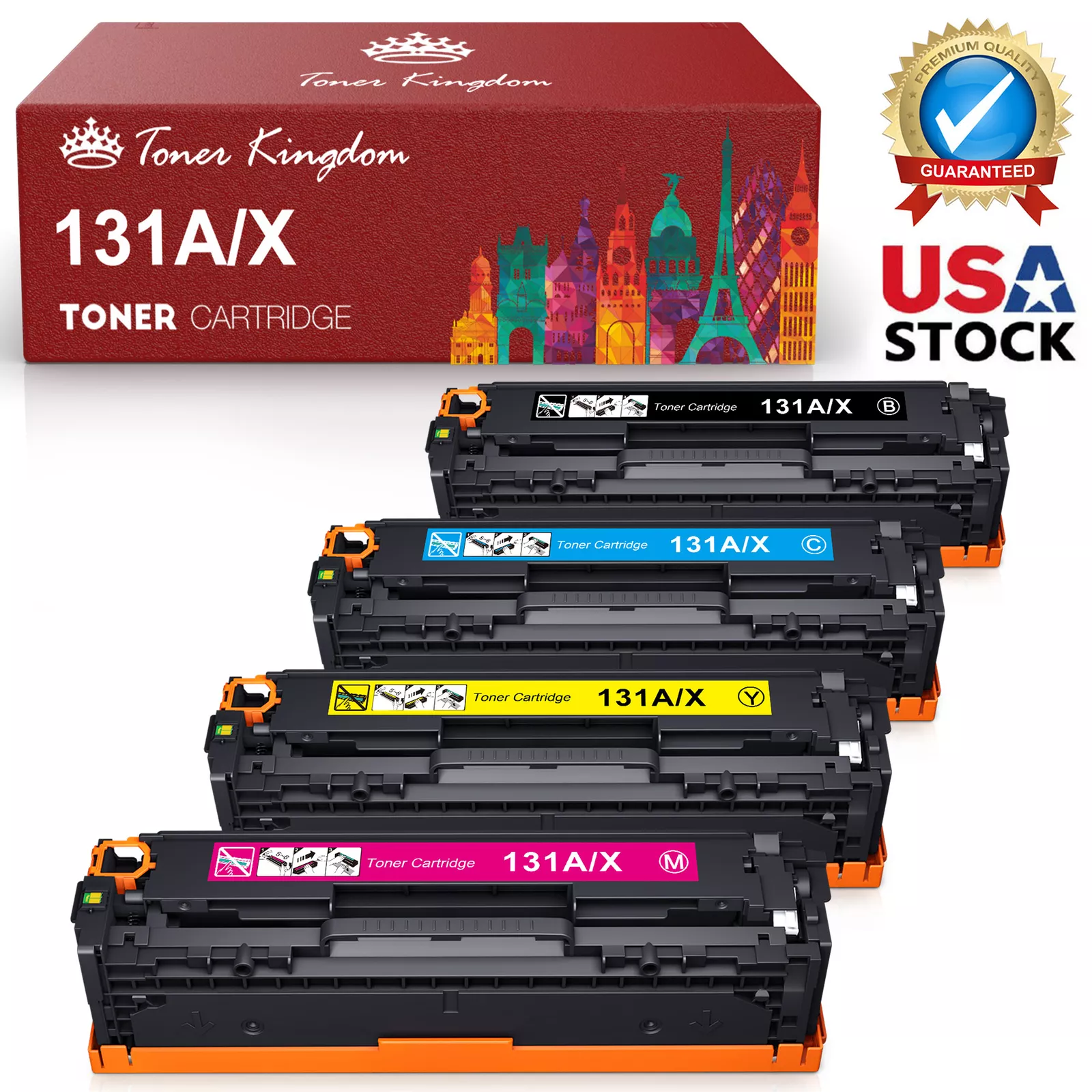 4 PK CRG131 BYCM SET Laser Toner For 131 ImageCLASS MF8280Cw MF624Cw ...