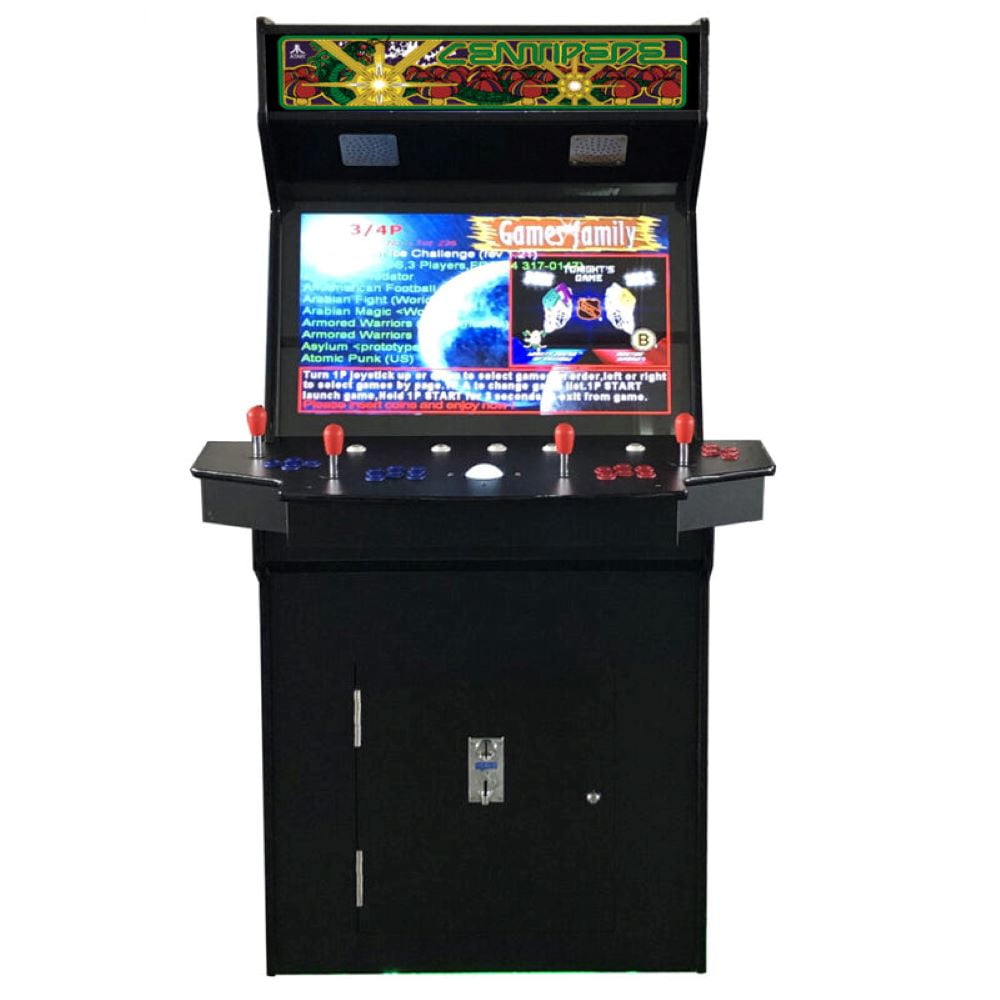STAND RETRO: 4 Player Centipede Arcade Machine, 3505 Games - Walmart.com