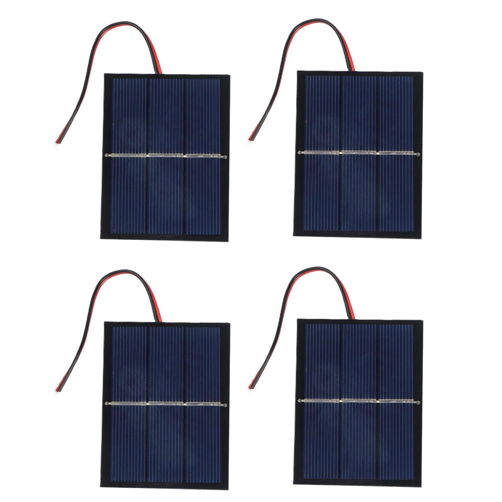 4-Pack 0.65W 1.5V Solar Panels With Wires Diy Solar Panels With60*80Mm ...