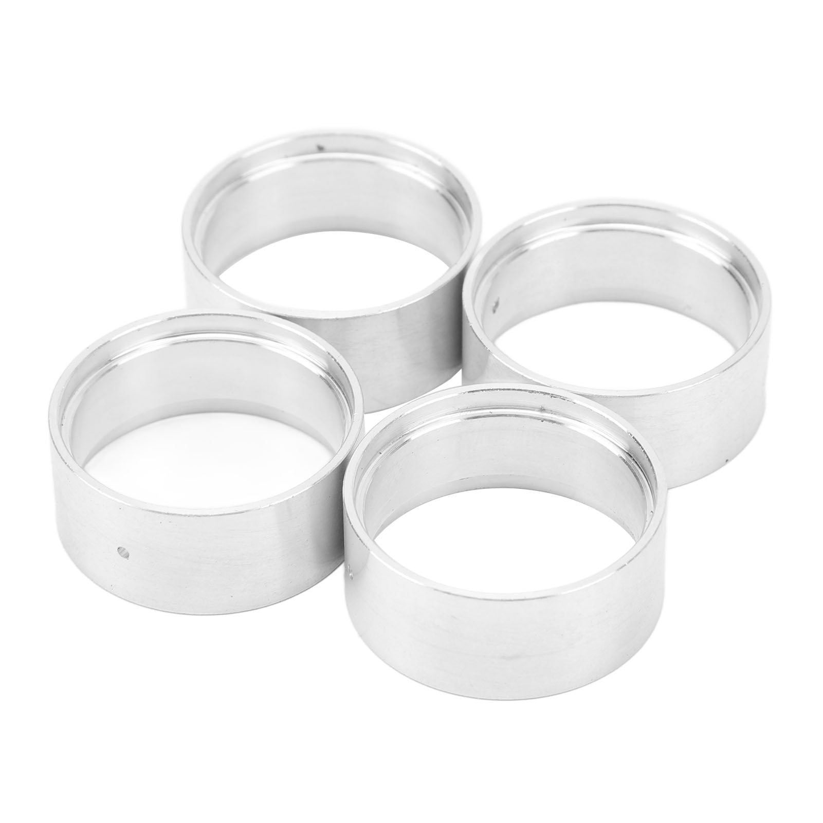 4-Pack 1.0in Silver Beadlock Wheel Rims with Internal Beadlock Ring ...