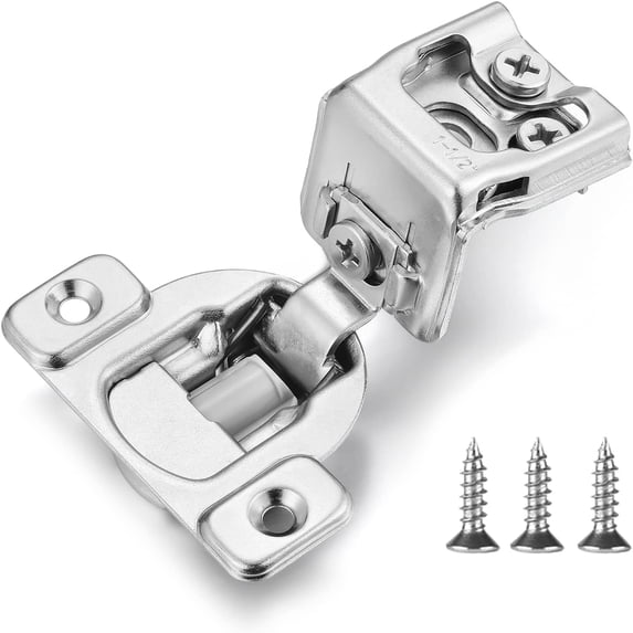 (4 Pack) 1-1/2 Inch Overlay Soft Close Cabinet Hinges, Kitchen ...