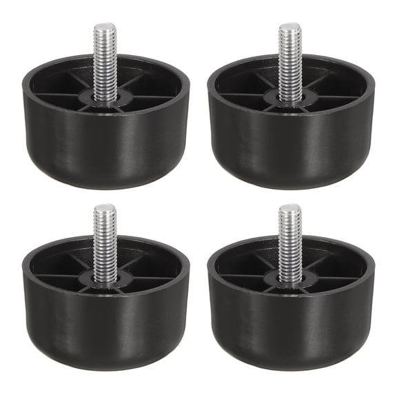 Uxcell Furniture Feet 1"x 2" Round Plastic Furniture Legs for Sofa ...