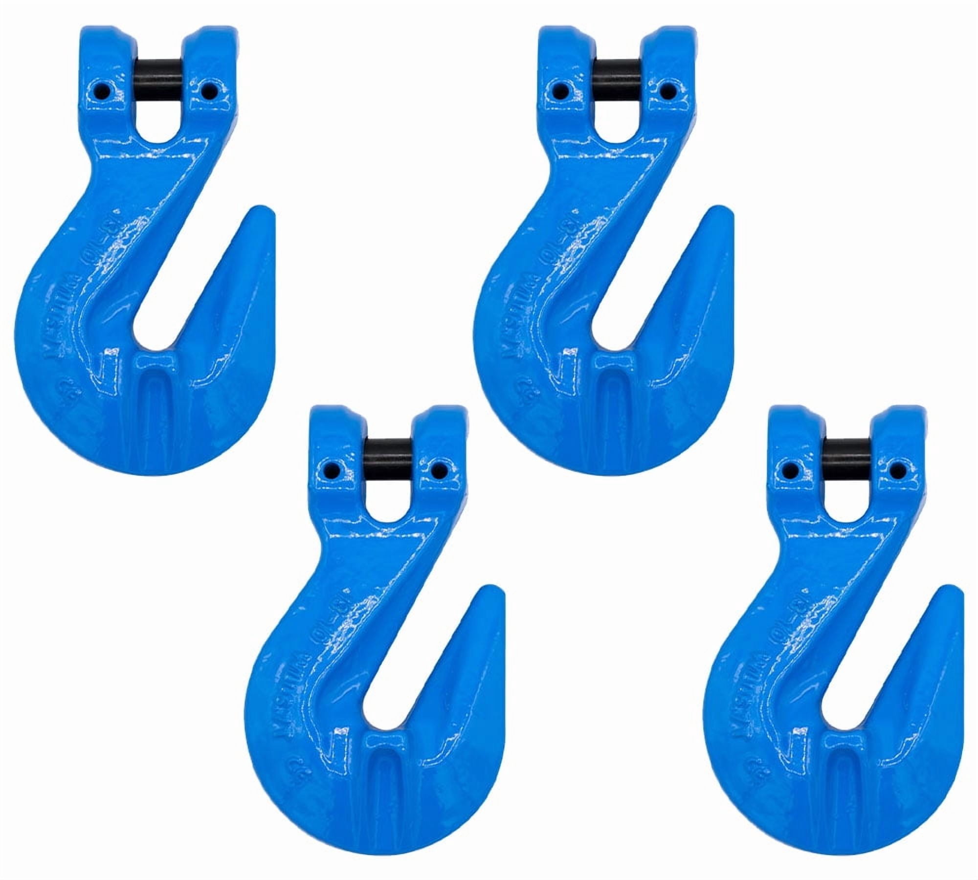 4 Pack 1/2" Grade 100 Cradle Clevis Grab Hook for Lifting - 15,000 LBS ...