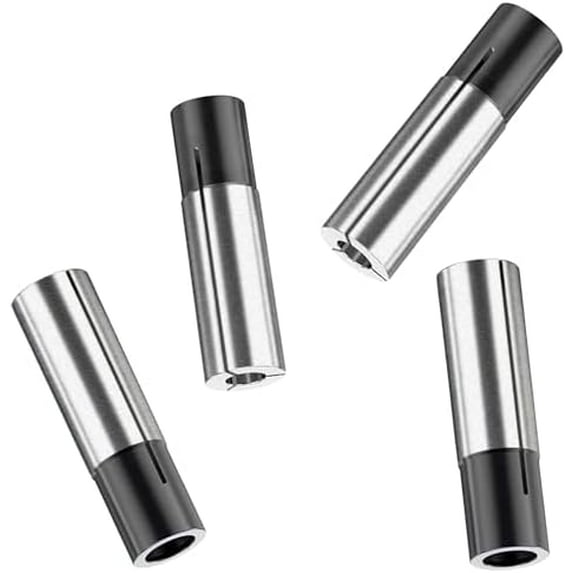 4 Pack 1/4" to 1/8" Collet Adapter CNC Collet Adapter Sets High-Carbon ...