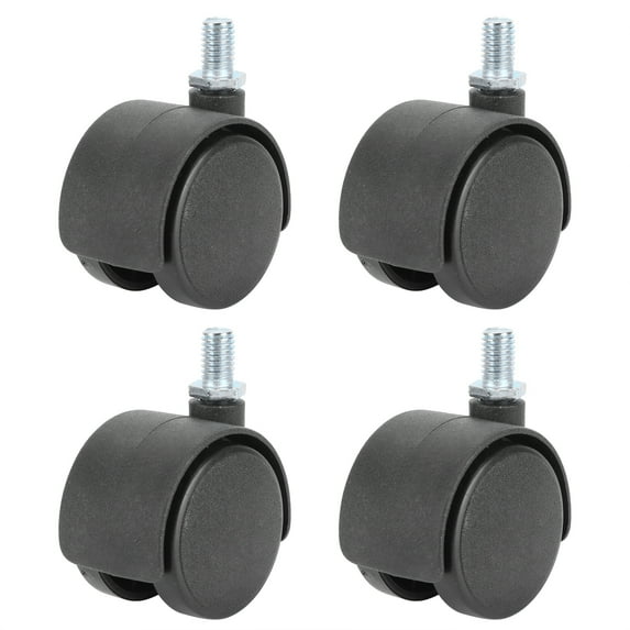 4-Pack 1.5" Swivel Casters, 360° Rotation, Universal Plastic Wheels for ...