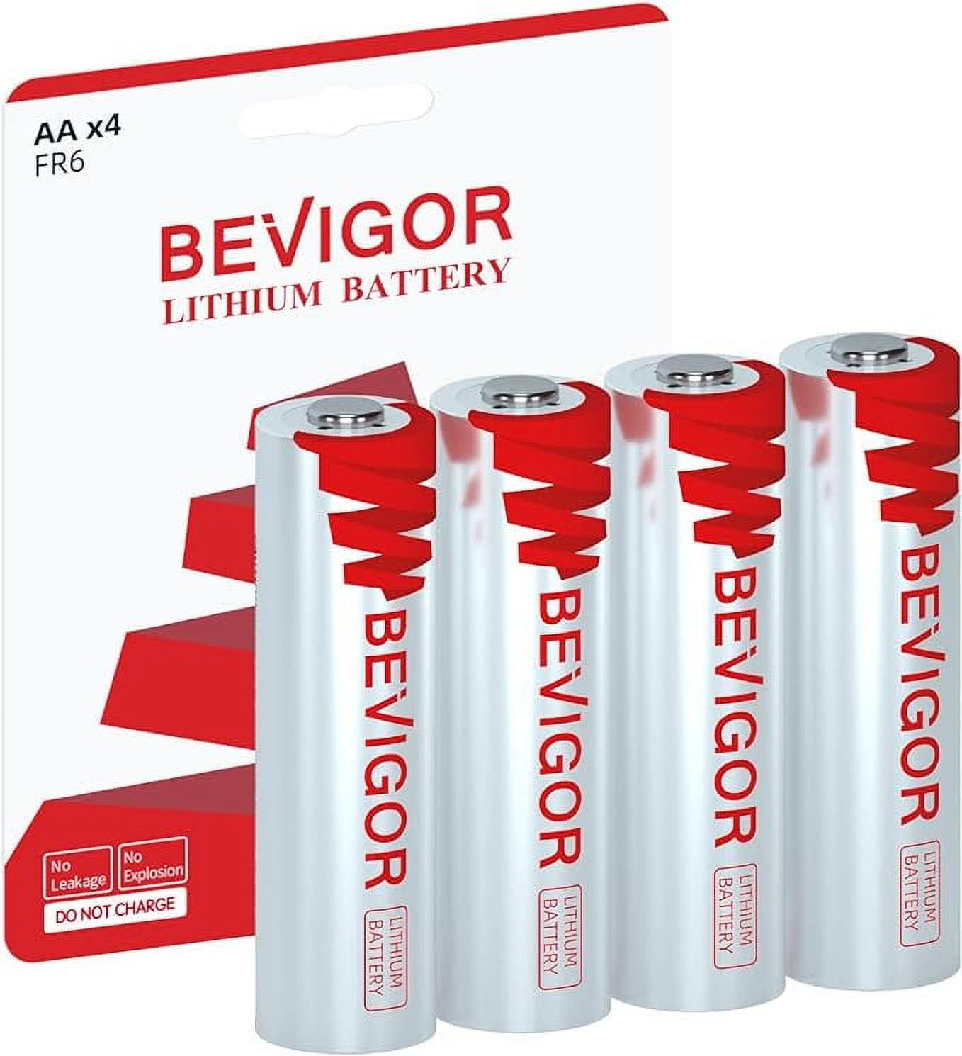 4 Pack 1.5V 3000mAh AA Lithium Batteries, Lithium Iron Batteries ...