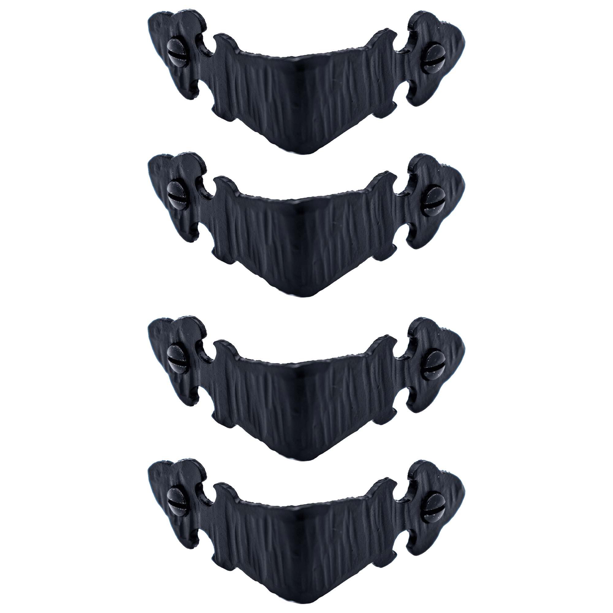 4 Pack 1.75 inch Metal Corner Protector - Black - Furniture Corner ...