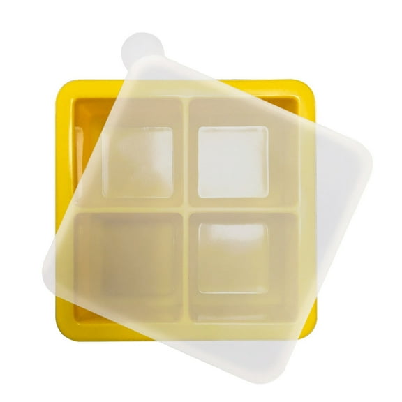 Souper Cubes Silicone Freezer Tray with Lid, 1 Cup Portion Molds, 2 ...