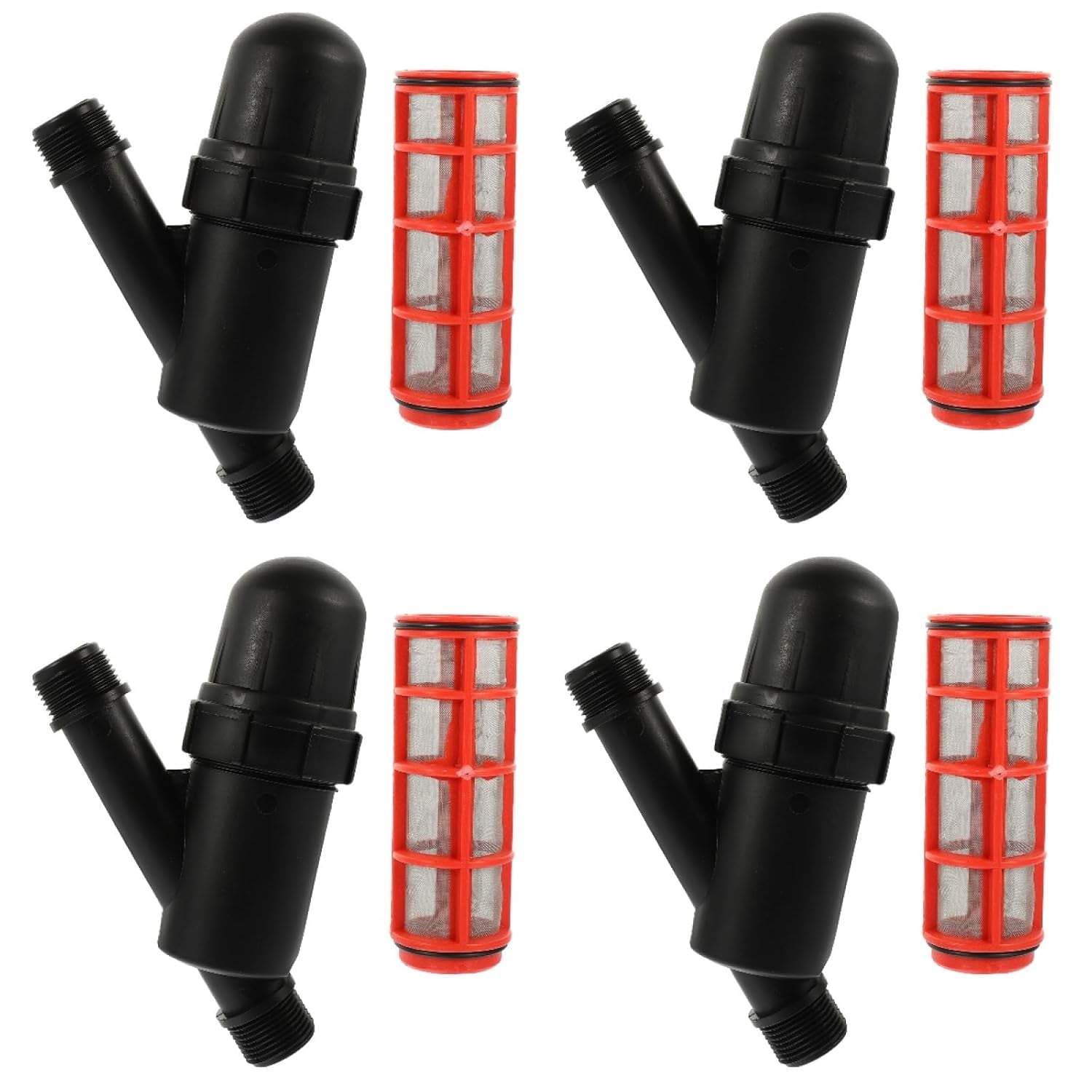 4-Pack 1 Inch Y Shape Mesh Filter for Drip Irrigation Inline Water ...