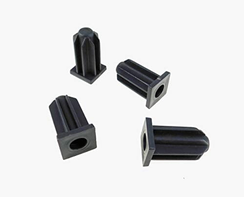 4 Pack 1" OD Square Tubing Insert for 7/16" Friction Fit Stem - Walmart.com