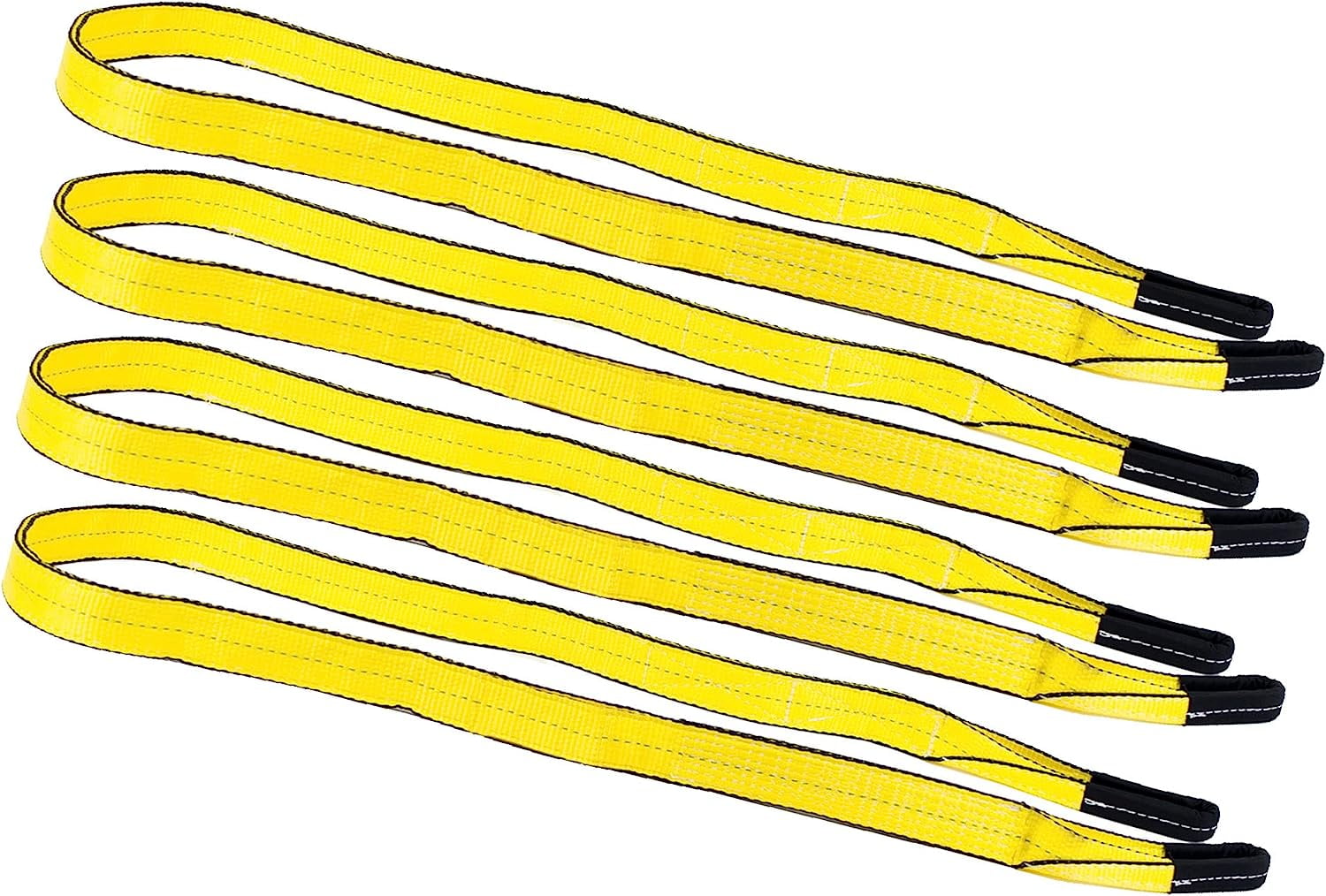 (4 Pack) 1"x6 ft Web Lifting Sling - 3200 LBS WLL Vertical - Polyester ...