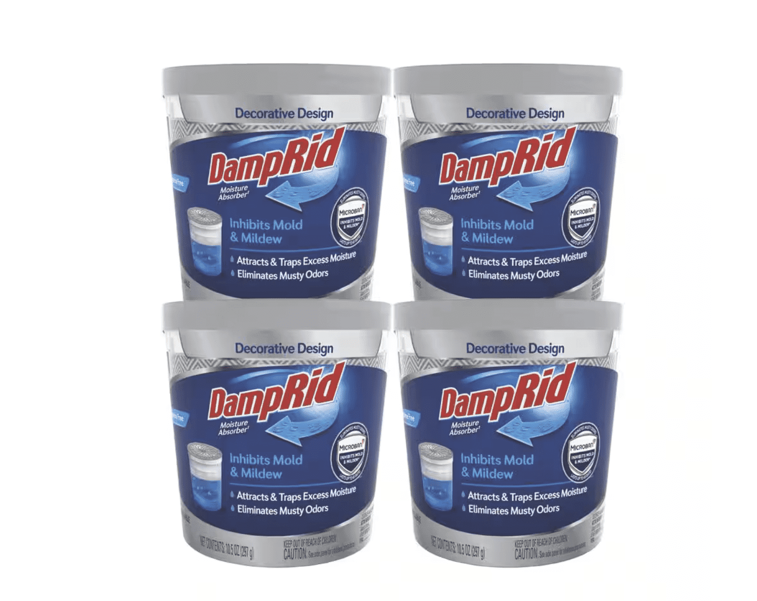 DampRid 10.5 oz Fragrance-Free Moisture Absorber, Refillable ...