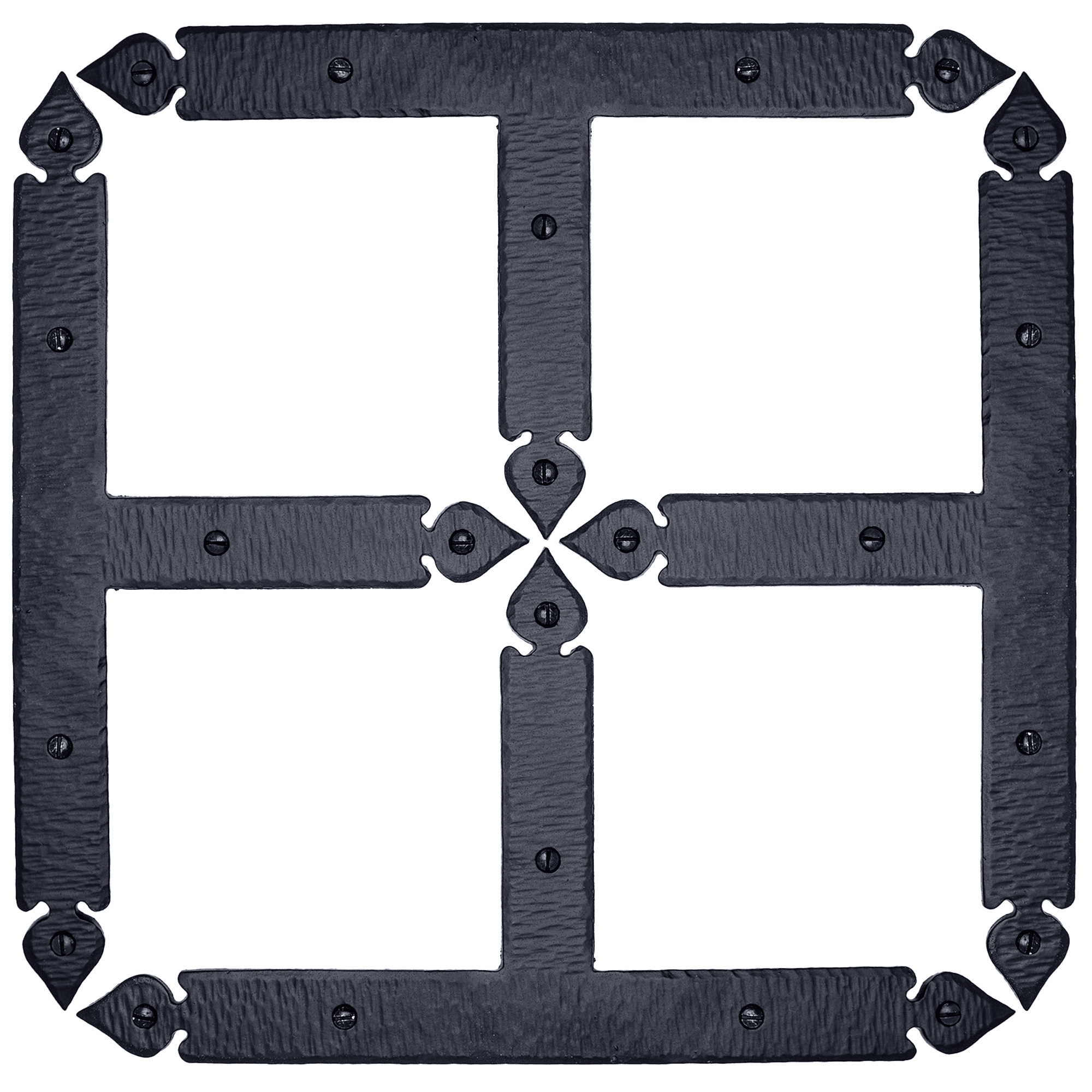 4 Pack 10.75 inch Decorative Corner Brackets Black T Bracket Decorative ...