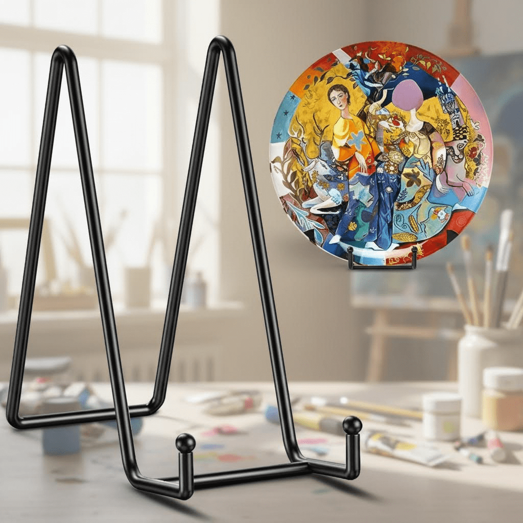 4-Pack 10-Inch Large Metal Plate Stands for Display - Versatile Holder ...
