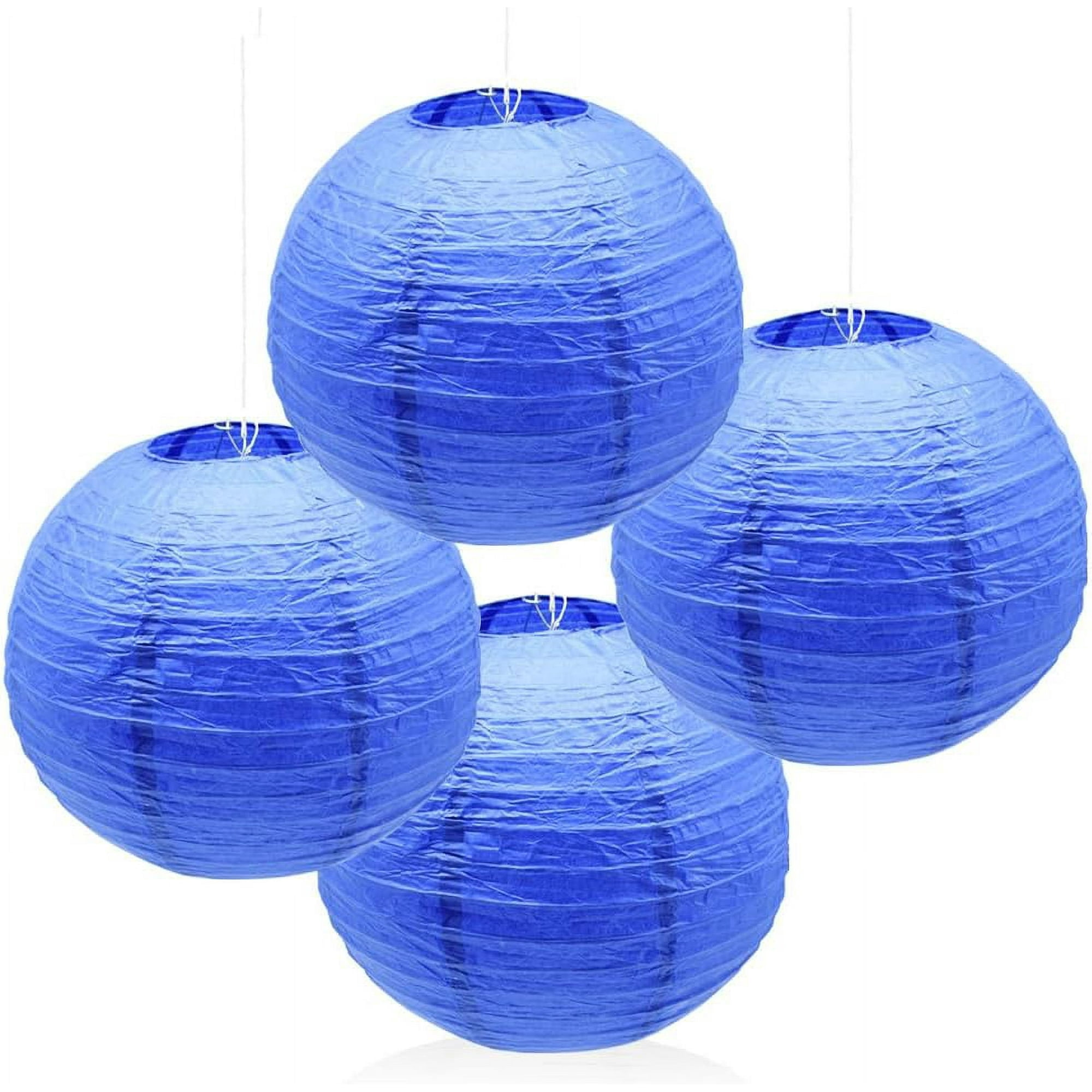 4 Pack 10 Inch Large Paper Lantern Shade Jumbo Chinese Round Hanging ...
