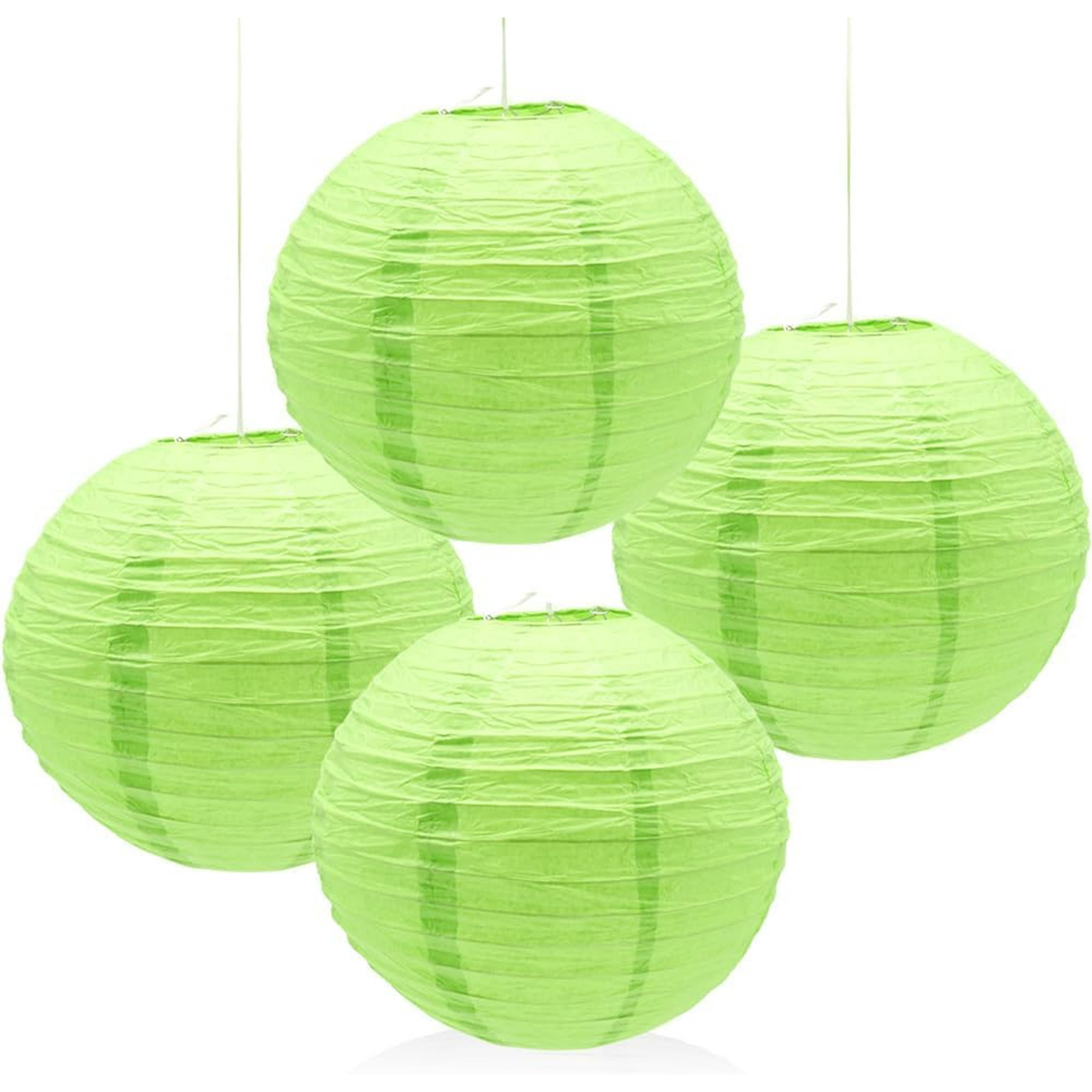 4 Pack 10 Inch Large Paper Lantern Shade Jumbo Chinese Round Hanging ...