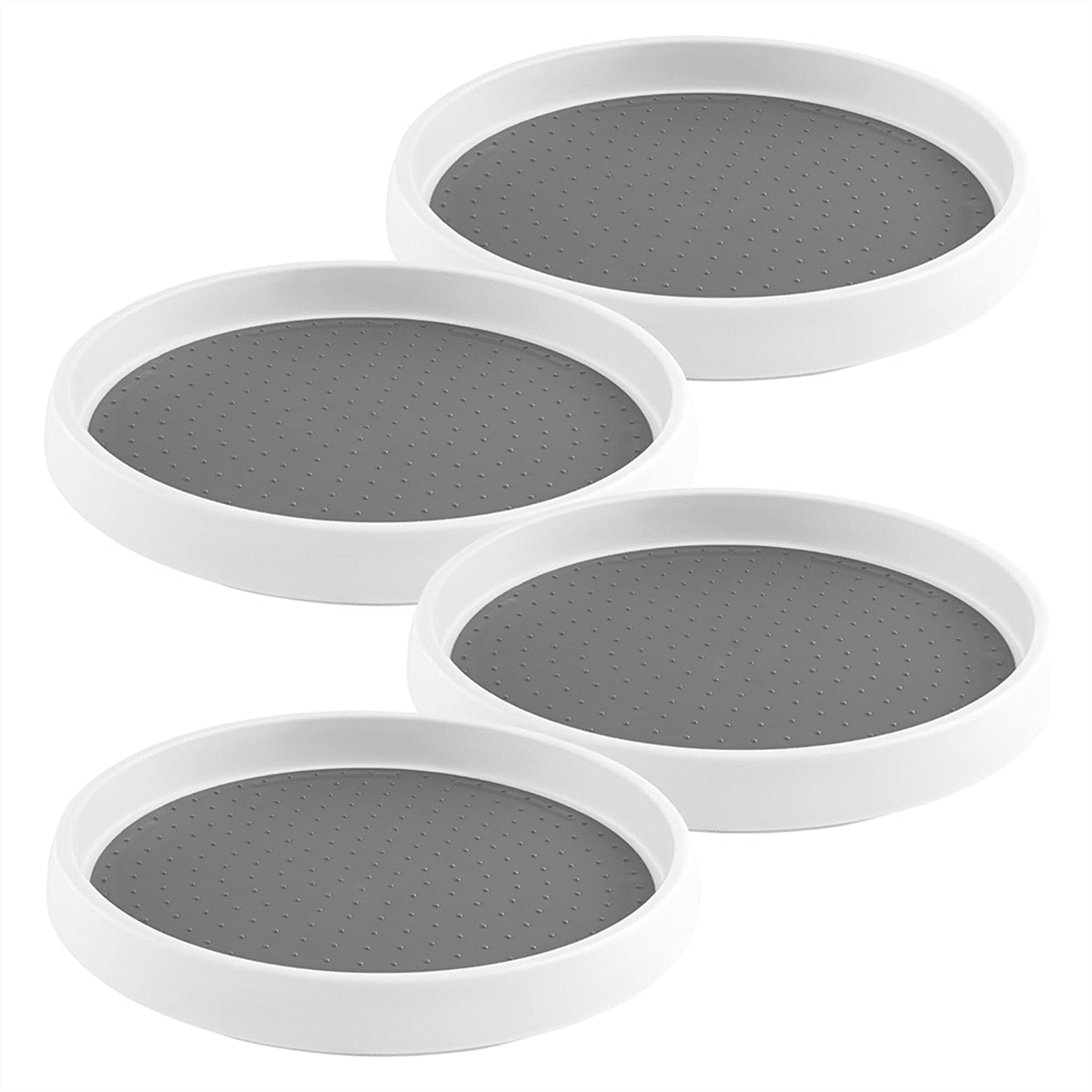 4 Pack 10 Inch Non-Skid Turntable for Cabinet 360 Degree Storage ...
