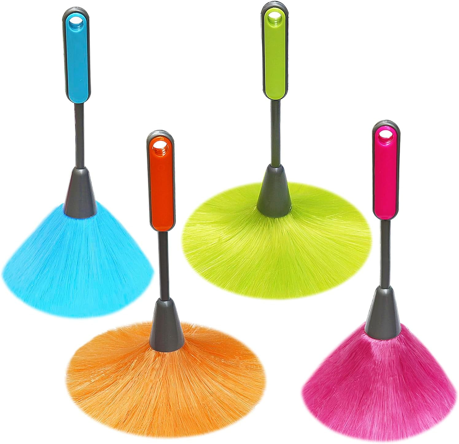 4 Pack 10" Small Microfiber Duster, Delicate Fluffy Microfiber Feather ...