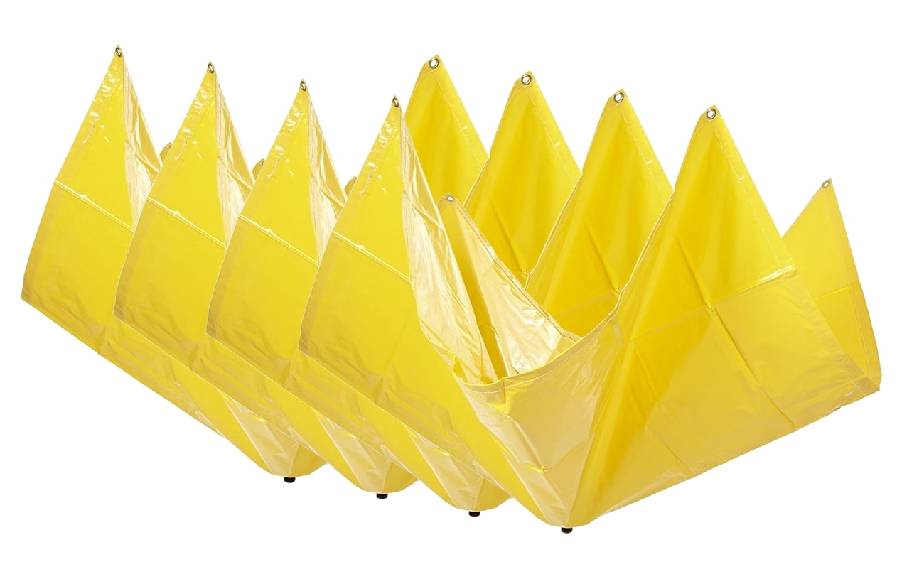(4 Pack) 10' x 10' Drain Tarp - Roof Ceiling Leak Drip Diverter Tarp ...