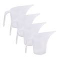 4 Pack 1000ml Plastic Measuring Cups, Measuring Jug with Long Spout ...